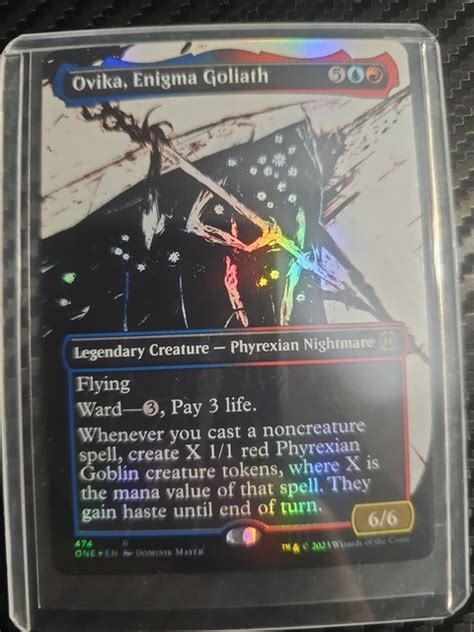 Mtg Ovika Enigma Goliath Phyrexia All Will Be One 474 Foil Rare For
