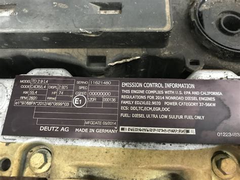 Deutz Td29l4 Engine Assembly For Sale