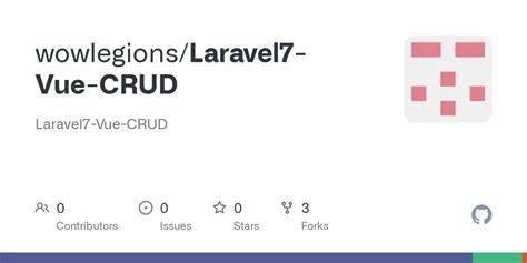 github wowlegions laravel7 vue crud laravel7 vue crud