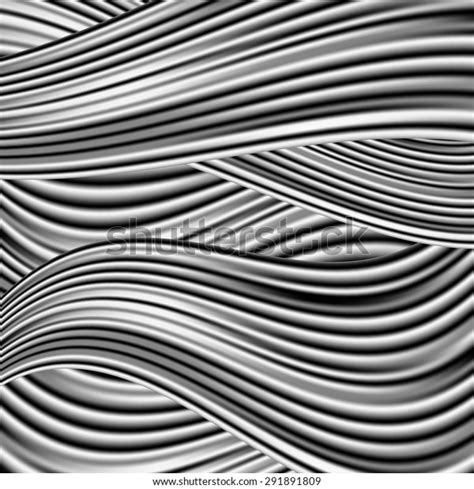 Abstract Monochrome Wave Background Stock Vector Royalty Free