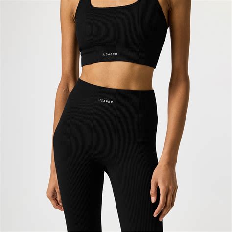 Usa Pro Pro Seamless Ribbed Bra Womens Low Impact Sports Bras
