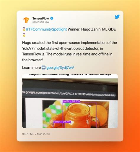 Hugo Zanini On Linkedin Yolov7 Madewithtfjs Webml Computervision
