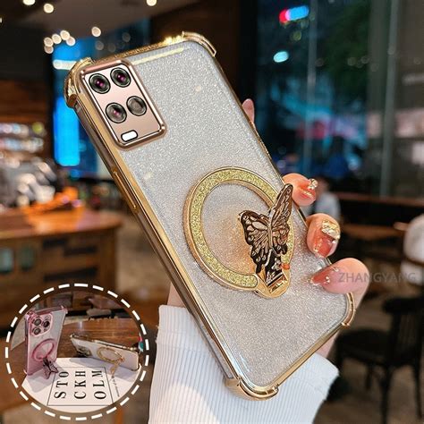 Case For Oppo A54 4g Clear Case Thickening Plated Cover Silicone