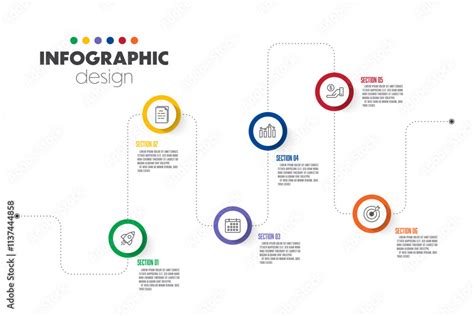 Timeline For Infographics Template Diagrams Graphs Presentations And Business Concept Charts