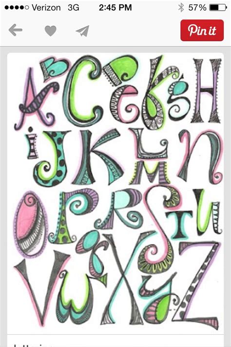 Creative Lettering Creative Lettering Hand Lettering Alphabet Hand