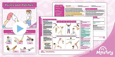 Grade 1 Gymnastics Balance Lesson 4 Points And Patches