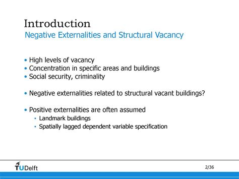 Negative Externalities Of Structural Vacant Offices Ppt Download