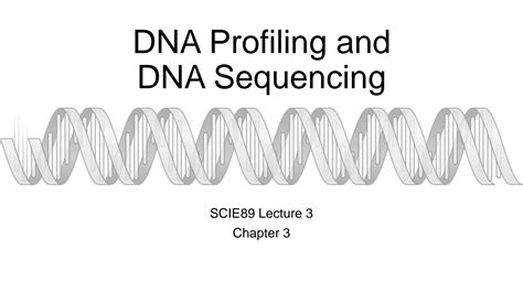 Solution Dna Profiling And Dna Sequencing Studypool