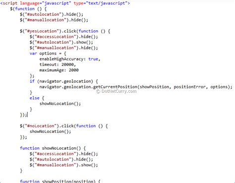 Html 5 Geo Location In Aspnet Mvc Web Apps Part 1 Dotnetcurry