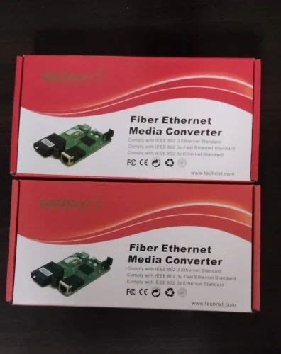 100Mbps Technxt Fiber Ethernet Single Mode Media Converter For Networking At Rs 1100 In Faridabad