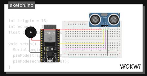 Buzzer Ultrasonic Wokwi Esp32 Stm32 Arduino Simulator