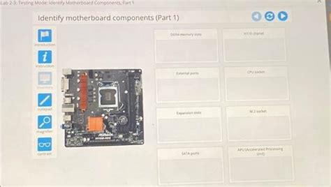 Identify Motherboard Components Learnexams
