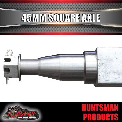 Galvanised Trailer Caravan Solid Axle 45mm Square 75 1905mm 1400kg