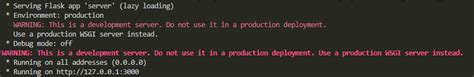 Flask Server Running In A Production Environment Rprogrammerhumor