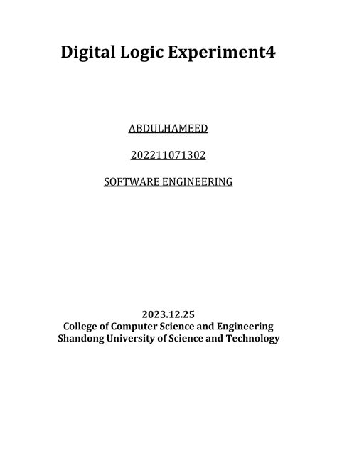 lab session 4 decoder 1 digital logic experiment 4 abdulhameed