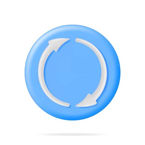 Premium Vector D Synchronization Icon Isolated