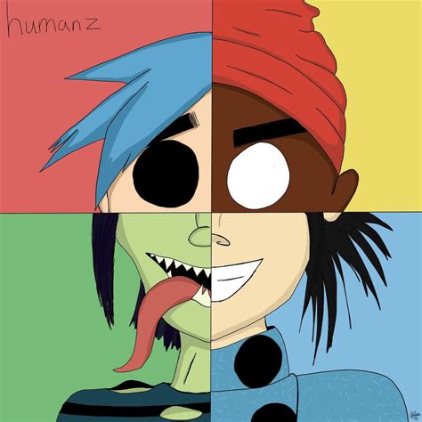 I Made A Humanz Album Cover Rgorillaz