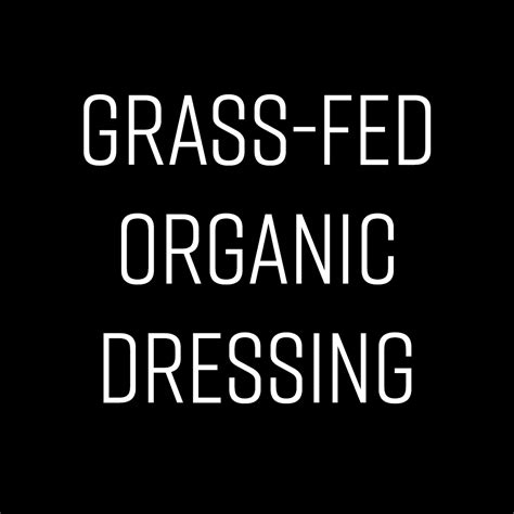 Grass Fed Organic Dressing Crossfit Project Fitness