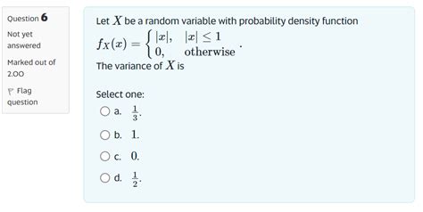 Solved Which Of The Following Is A Valid Probability Density