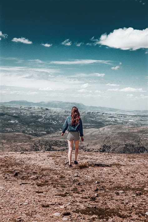 Girl Mountain Peak Free Photo On Pixabay Pixabay