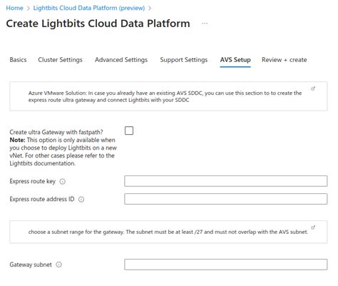 Cluster Deployment Parameters Lightbits Library