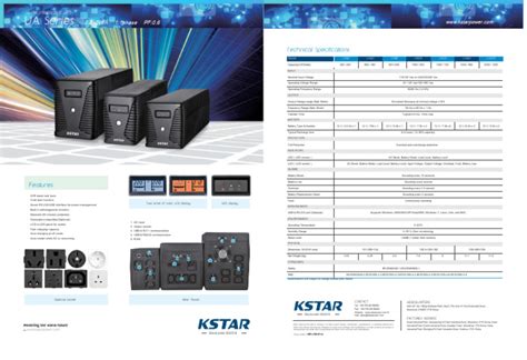 Kstar Ua Series Ups Datasheet Download Free Pdf Alternating Current Battery Charger