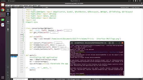 Code Pyqt5 Bị Core Dumped Khi Thêm Thư Viện Opencv Programming Dạy Nhau Học