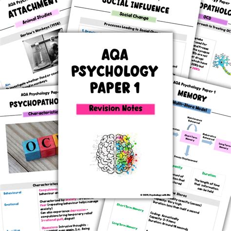 paper 1 revision notes psychology with rhi