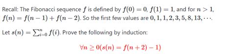 solved recall the fibonacci sequence f is defined by f 0