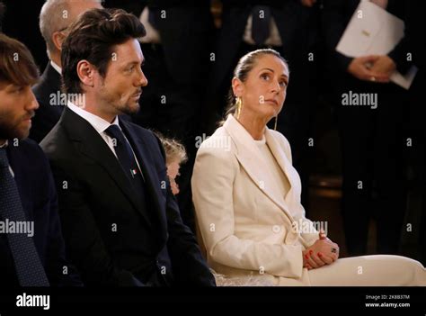 Rome Italy 22nd Oct 2022 Rome The Husband With The Daughter And Sister Of Giorgia Meloni