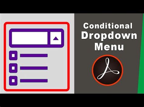 How To Add Conditional Dropdown Menu In Fillable Pdf Form Using Adobe Ac The Graphic Home