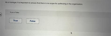 Solved As A Manager It Is Important To Ensure That There Is