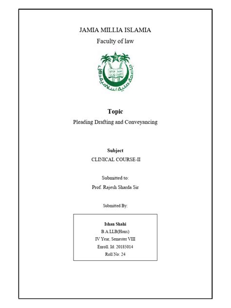 Ishan Shahi Clinical Ii Assignment Compressed Compressed Pdf Deed Property Law