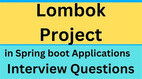 Lombok Project Tutorial In Spring Boot With Example Project Lombok
