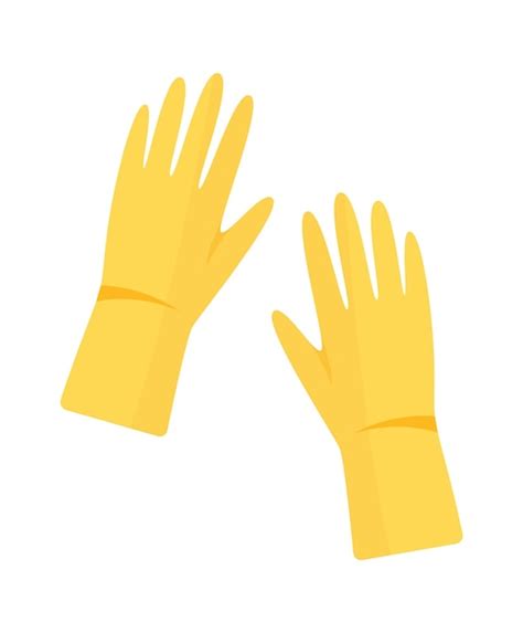 Premium Vector Rubber Gloves Icon Vector Illustration