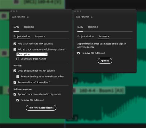 ixml renamer for premiere pro