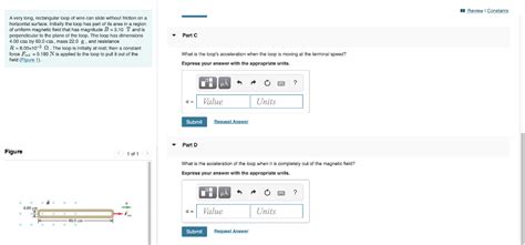 Solved A Review Constants Part A A Very Long Rectangular
