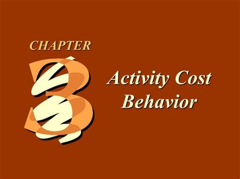 Activity Cost Behavior Pptx