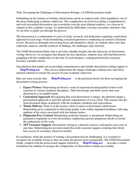 Uom Dissertation Guide Pdf Thesis Doctor Of Philosophy