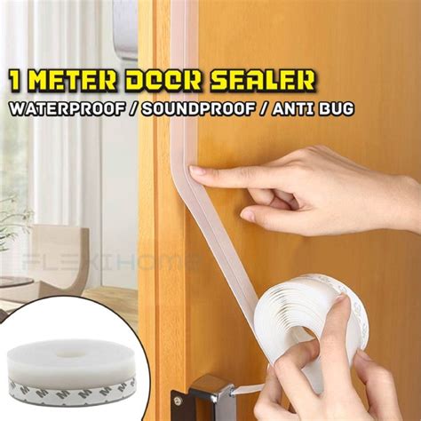 1M Door Block Waterproof Silicone Window Sealing Strip 3M Self Adhesive Seal Penyendal Penutup