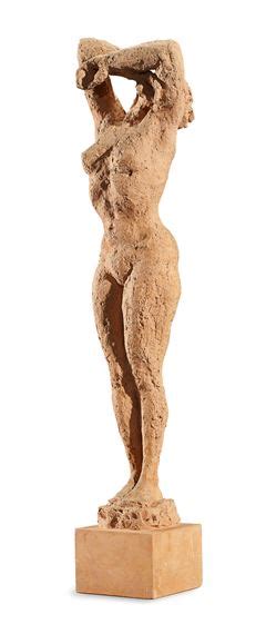 Hermann Haller Standing Female Nude Mutualart