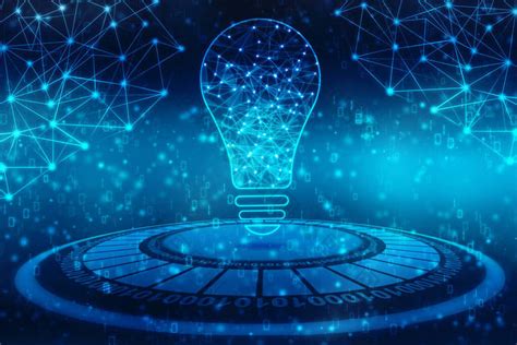 灯泡未来技术创新背景创意概念人工智能背景图片 包图网企业站