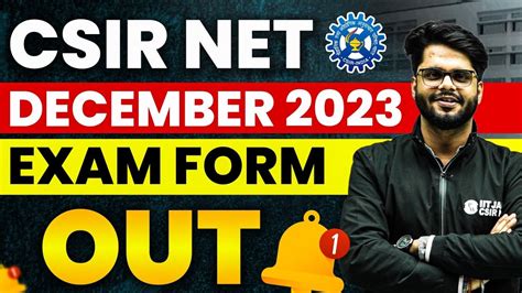 CSIR NET December 2023 Application Form Out Latest Update CSIR NET 2023 YouTube