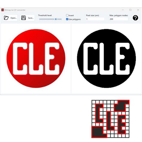 Bitmap To CIF Converter WieWeb Software