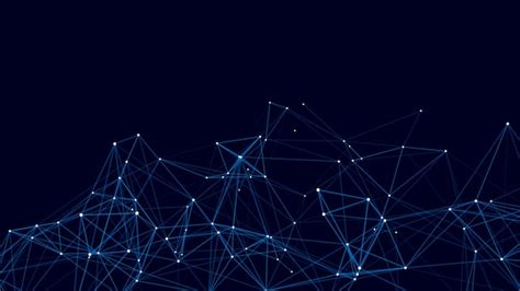 Premium Vector Network Connection Structure On Dark Background