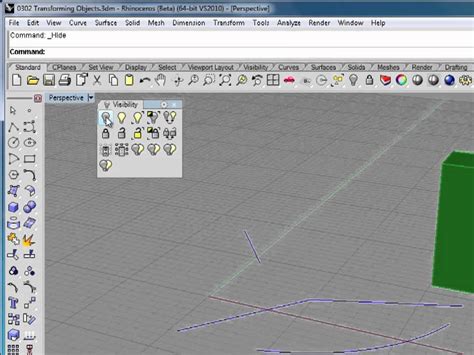 Rhino 5 Tutorial Hiding Objects Infiniteskills Training Youtube