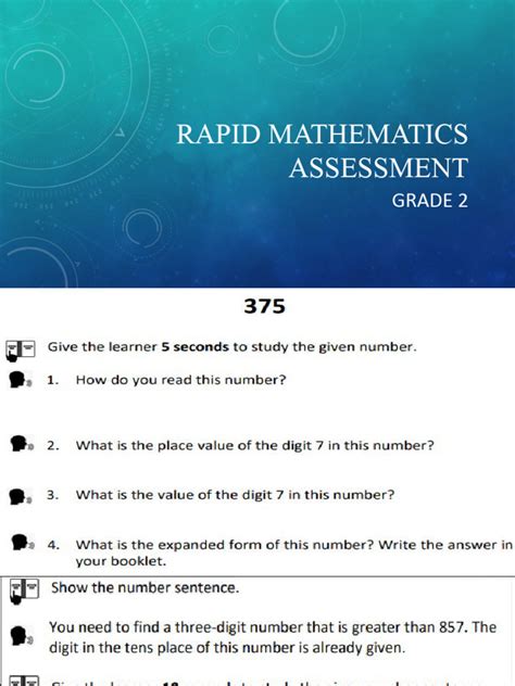 Rapid Mathematics Assessment Grade 2 Pdf