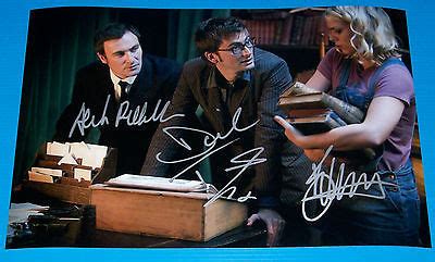 David Tennant Billie Piper And Derek Riddell Doctor Who Signed Photo