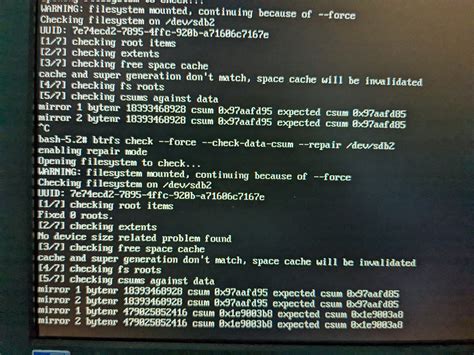 Any Way To Repair Btrfsdevstatcorruptionerrs Errors Fedora Discussion