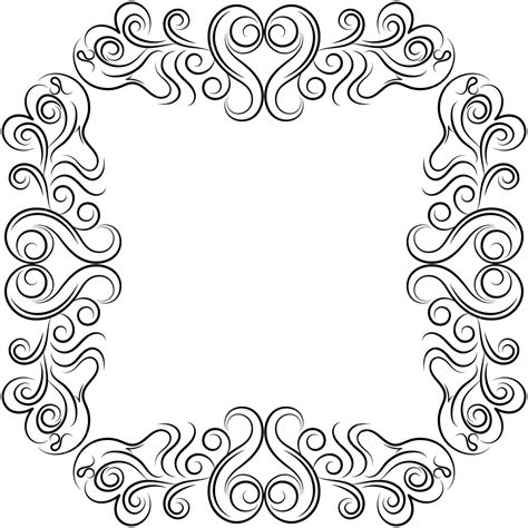 Love Floral Border Frame Love Drawing Floral Drawing Border Drawing Png And Vector With